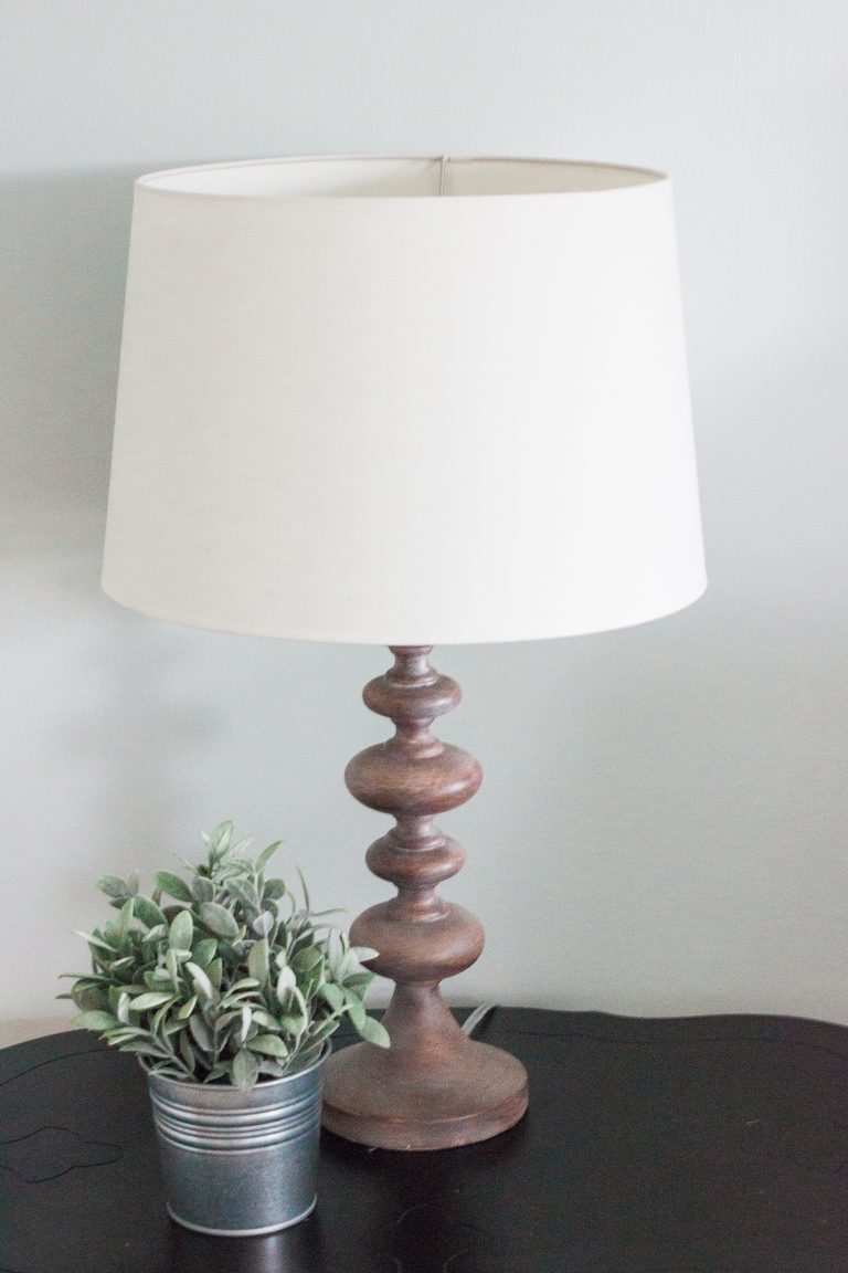 DIY Farmhouse Style Lamp - Gather and Flourish