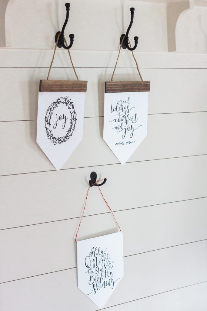Holiday Mini Banners Printable - Gather and Flourish