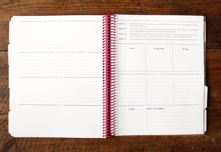 The Best Planner For An Organized Life - Gather and Flourish