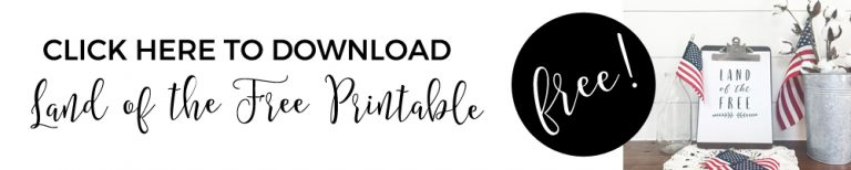 Land of the Free Patriotic Printable - Gather and Flourish