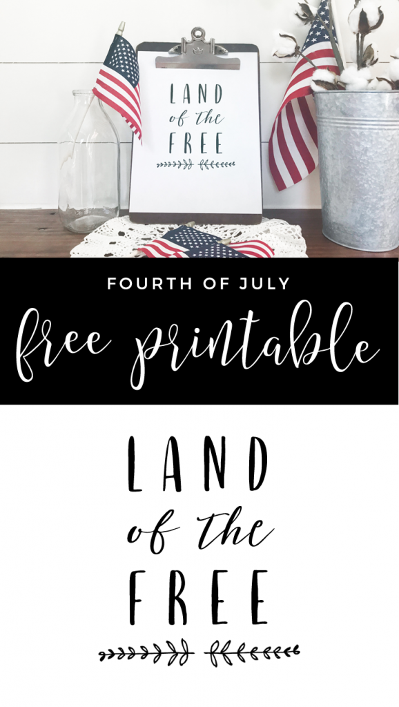 Land of the Free Patriotic Printable - Gather and Flourish